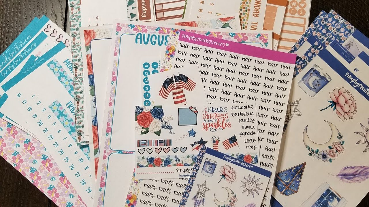 Another Simply Smith Sticker haul - June 2023 - YouTube