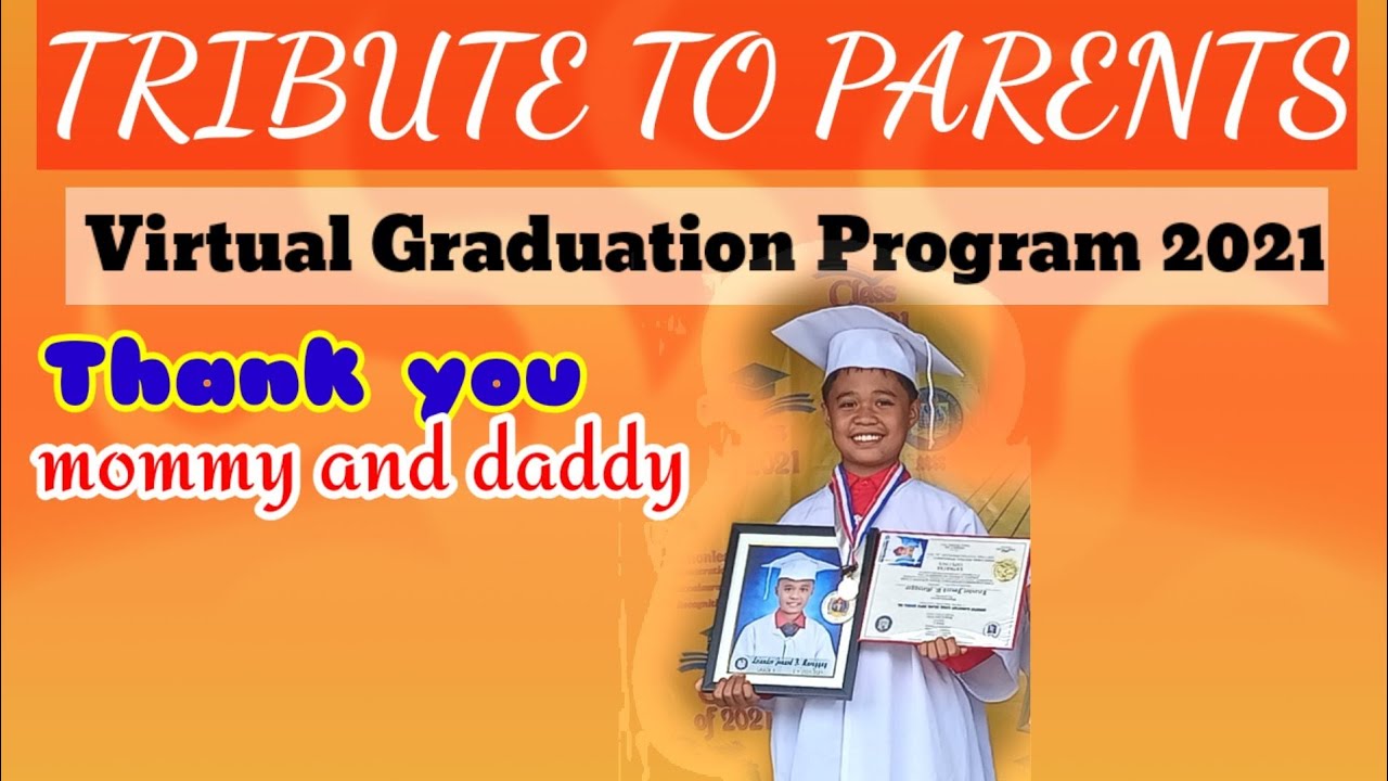 tribute to parents during graduation day of grade 6 - YouTube