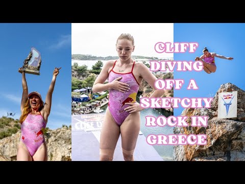Cliff Diving Off A Sketchy Rock | Greece Cliff Diving Competition