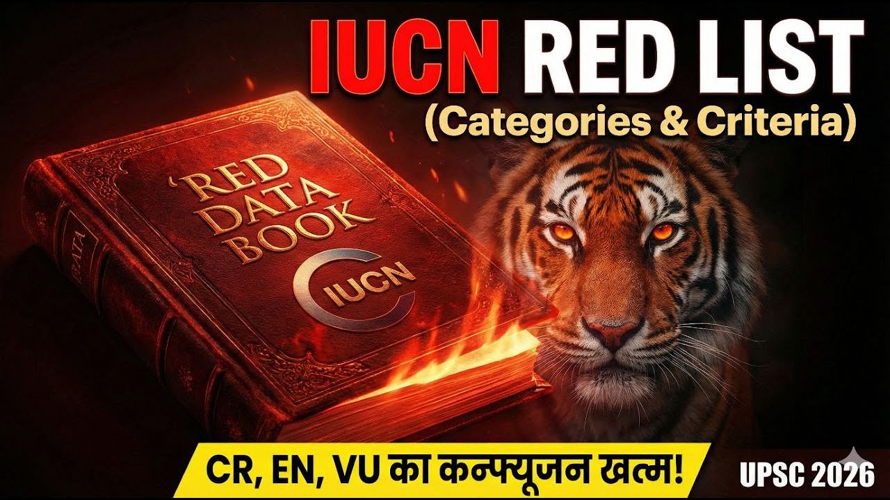 IUCN Red List & Categories (CR, EN, VU) | Environment for UPSC 2026 ...