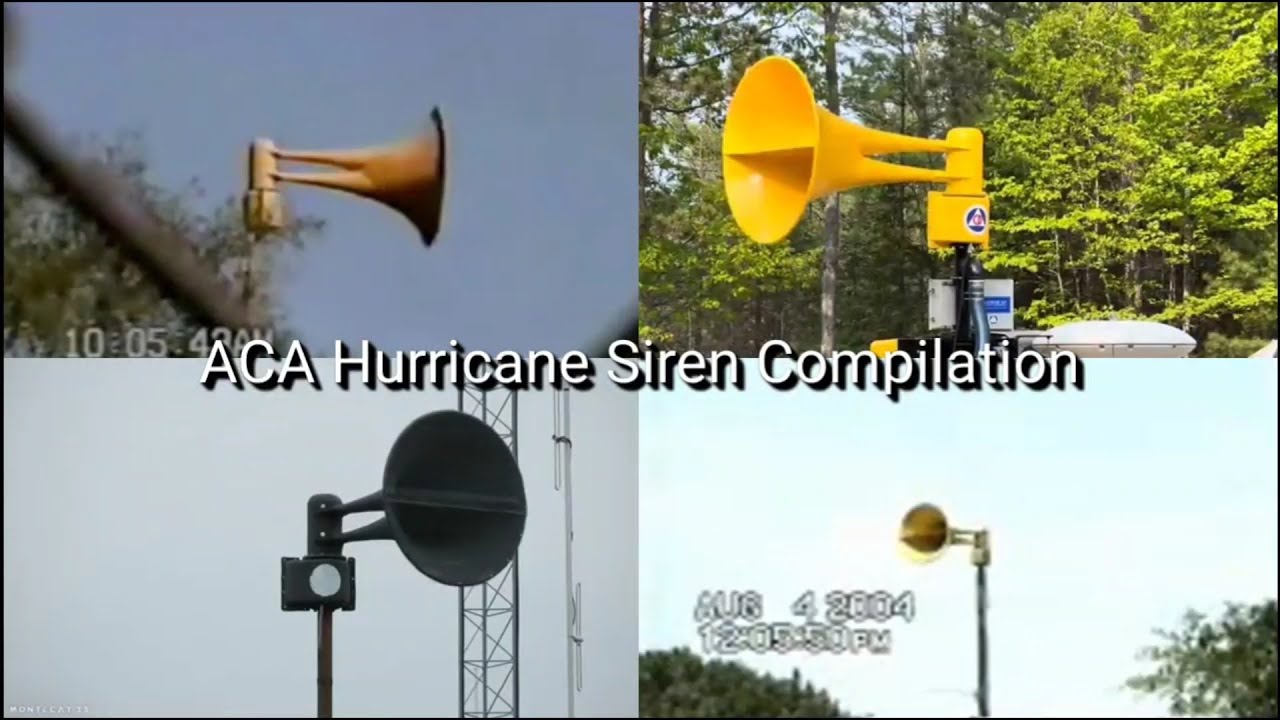 ACA Hurricane Siren Compilation - YouTube