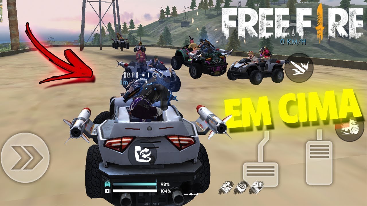 FREE FIRE - COLOQUEI 50 CARROS EM CIMA DA FACTORY - YouTube