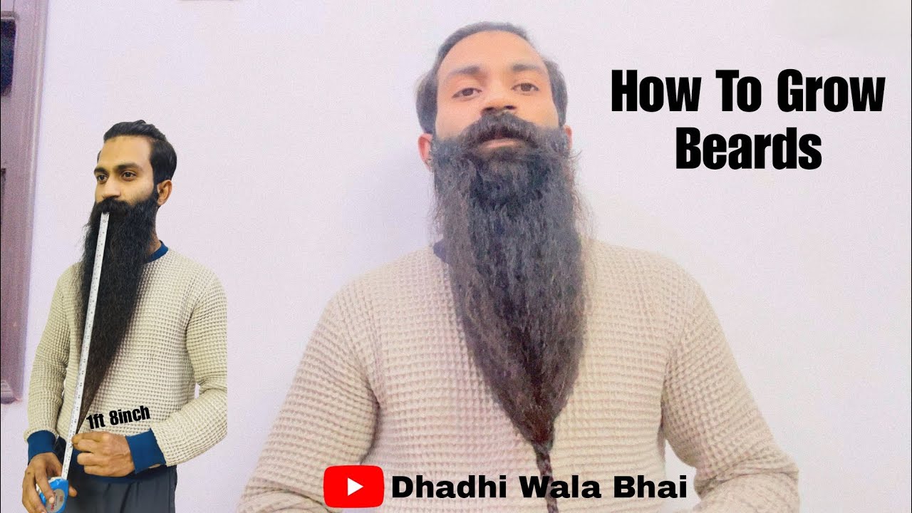 How to grow beards for natural products | 1feet 8inches in 4 Years | National Beard Champion ...