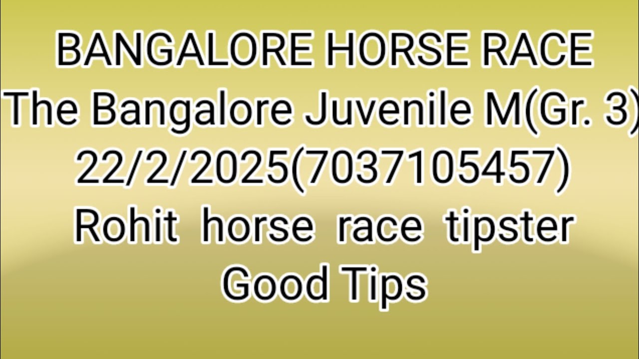 bangalore horse race l today horse race l bangalore horse race tips 22 ...