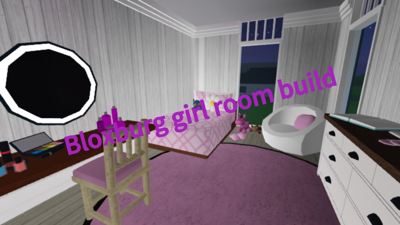 Building a girl room in bloxburg 👧 - YouTube