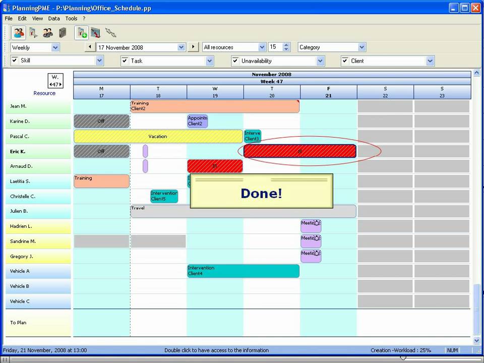 Demo Scheduling software PlanningPME (english) - YouTube