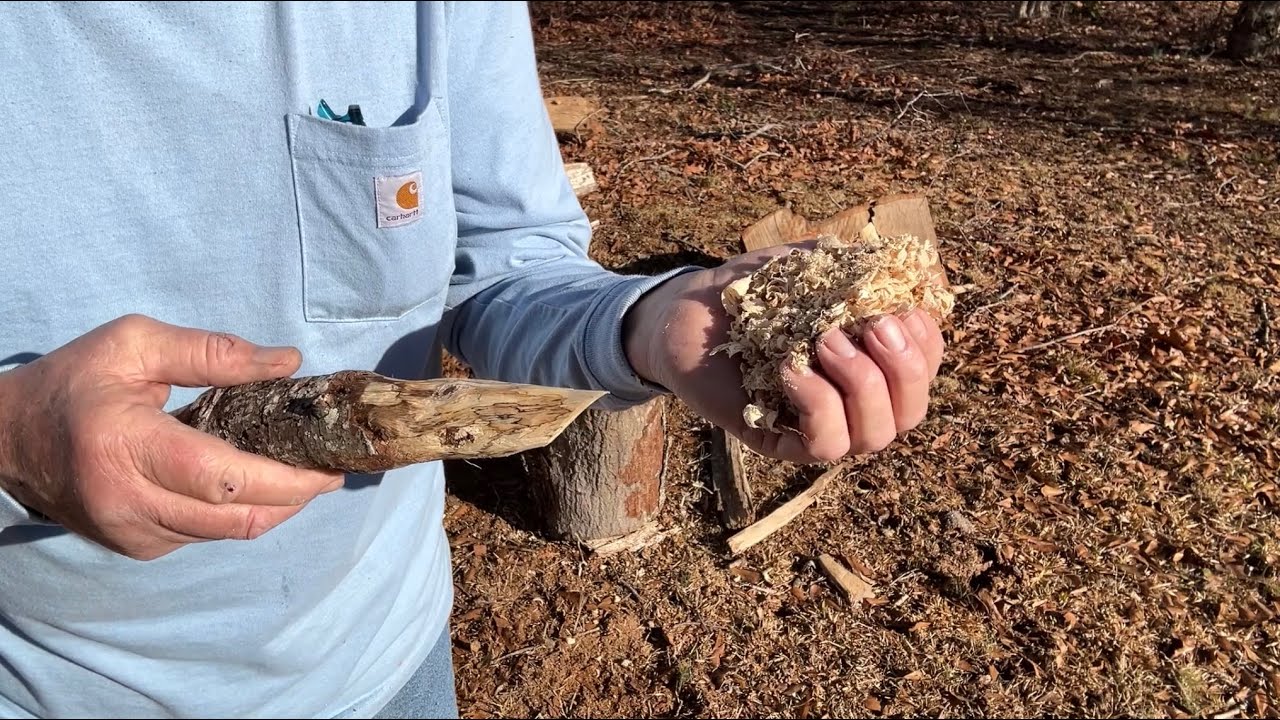 Fire Roll: Top Board From Landscape, Shavings Tinder Bundle - YouTube
