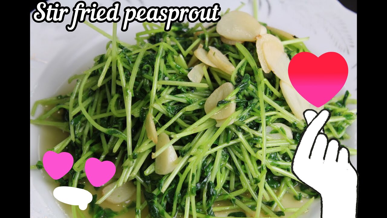 Stir fried Pea sprout w fish sauce 清炒豆苗 | Recipe | Simple recipe | Easy ...