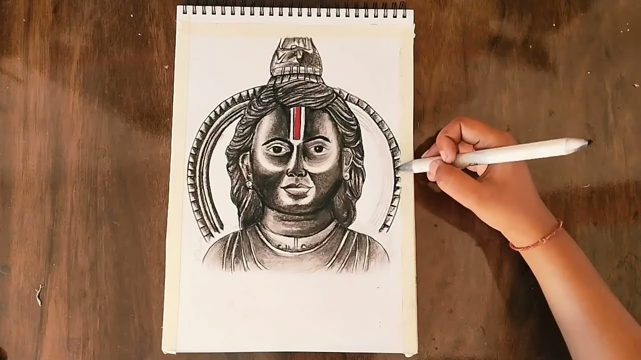 How to draw Ram lala drawing easy beautifu pencil Ram lala ayodhya ...