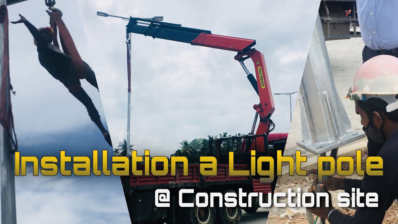How to Install a light pole? | Installation a Light pole - YouTube