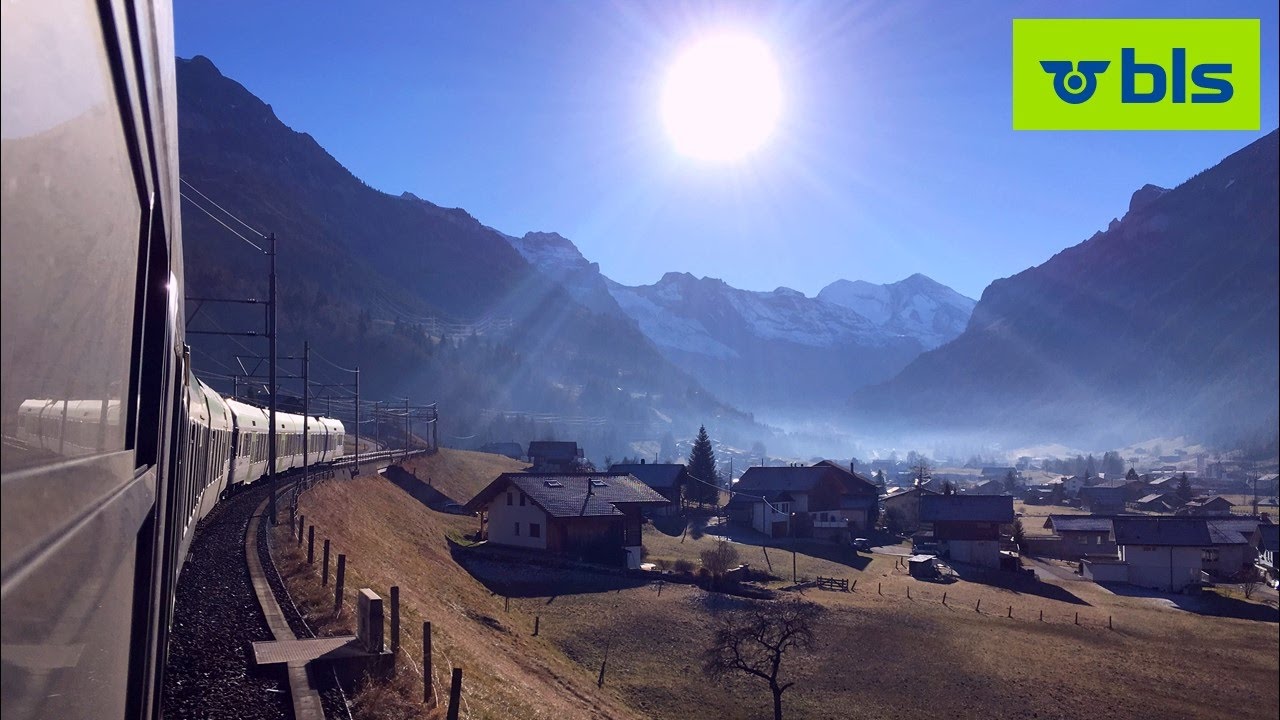 Swiss Railways - Lötschberg Mountain Line in First Class and Open ...