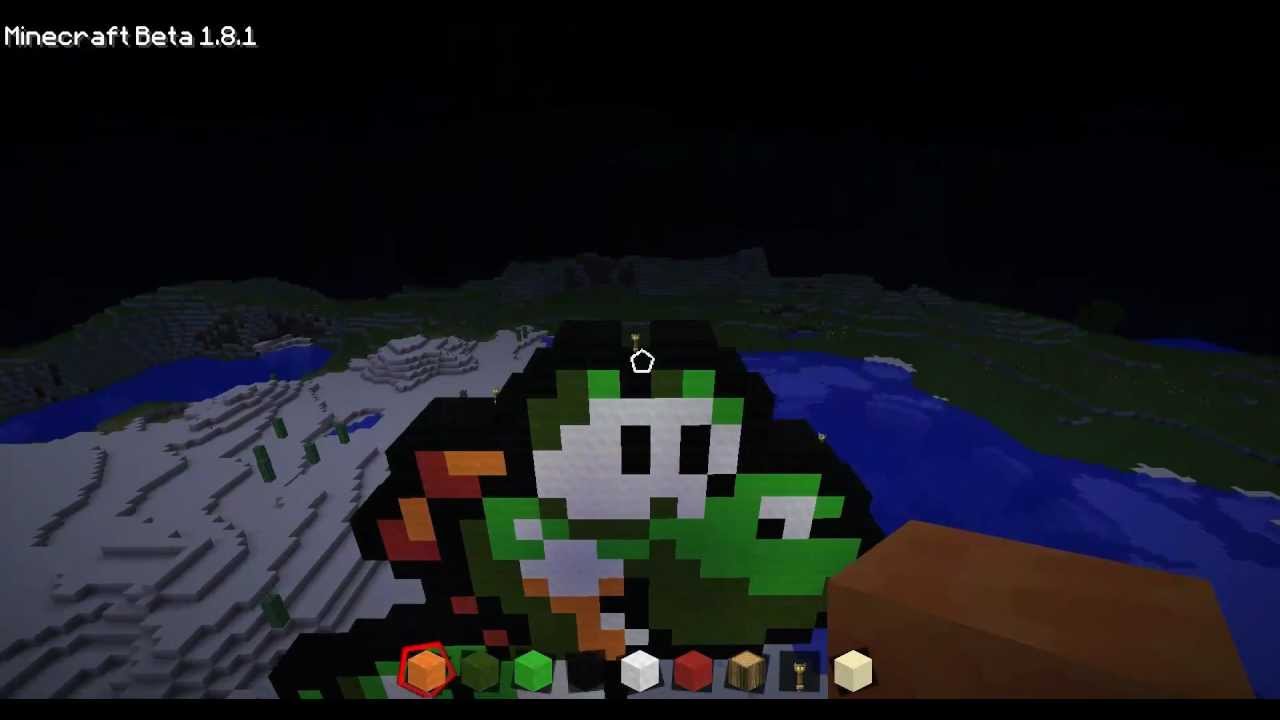 [Pixelart Minecraft] Yoshis Island - Yoshi - YouTube
