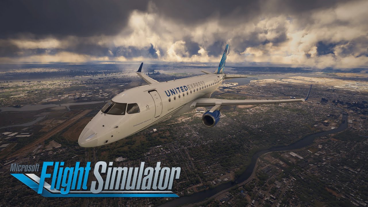 🔴MSFS Live: Newark to Syracuse | United Express Ops | FSS E-Jets 170 ...