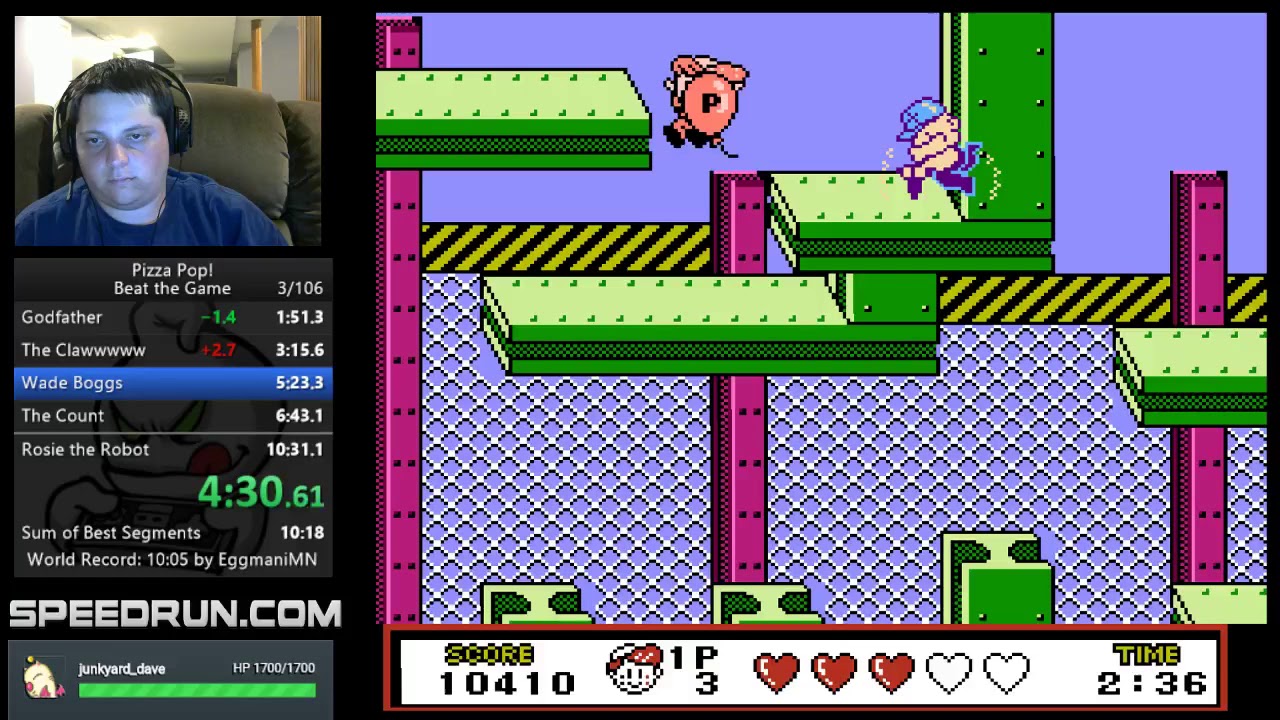 [NES] Pizza Pop! 10:16 Former PB - YouTube