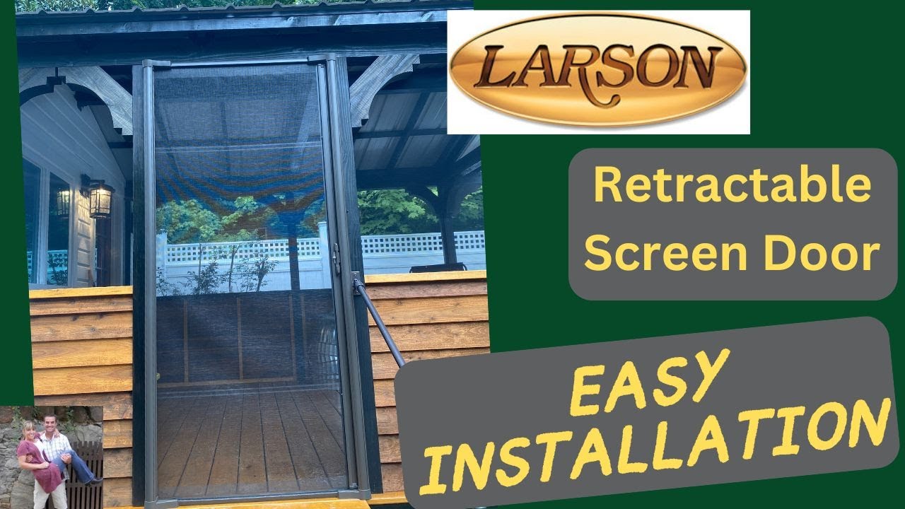 Larson Brisa Retractable Screen Door Complete Install How To #how #diy ...
