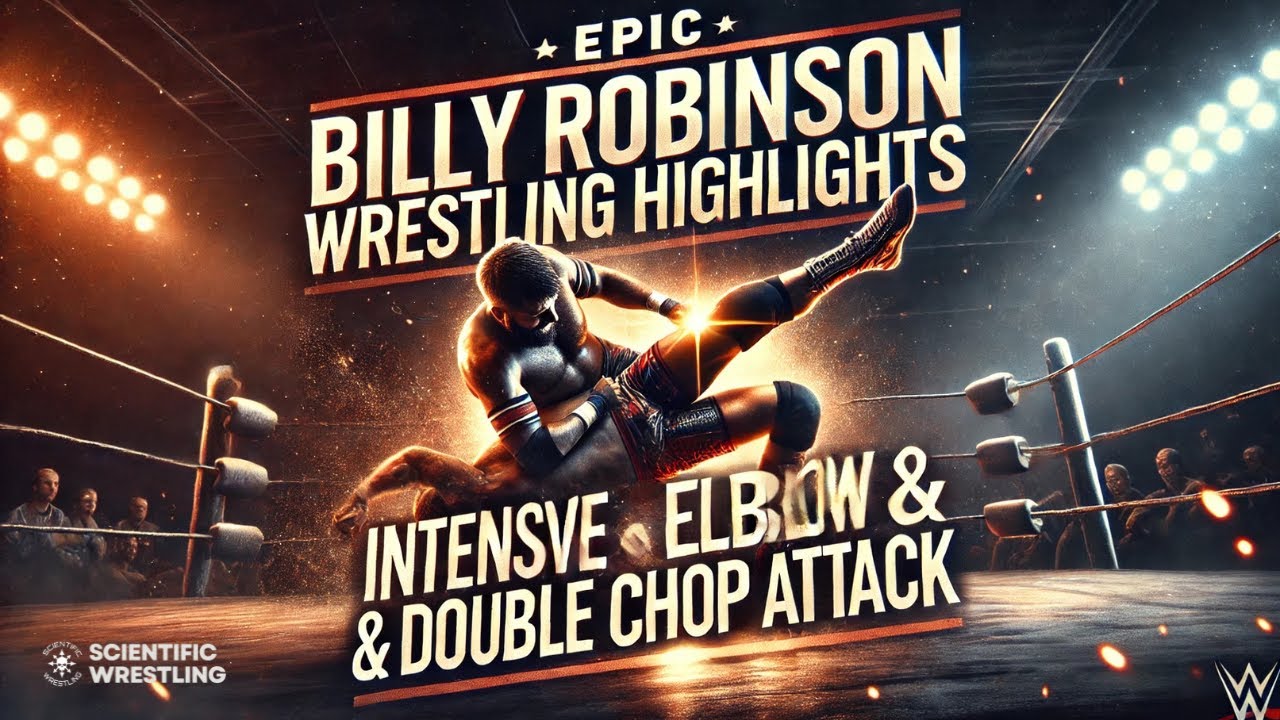 Epic Billy Robinson Wrestling Match | Intense Elbow & Double Chop ...