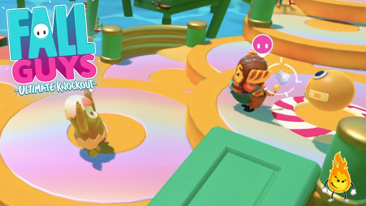 Carrying a Noob in Fall Guys - YouTube