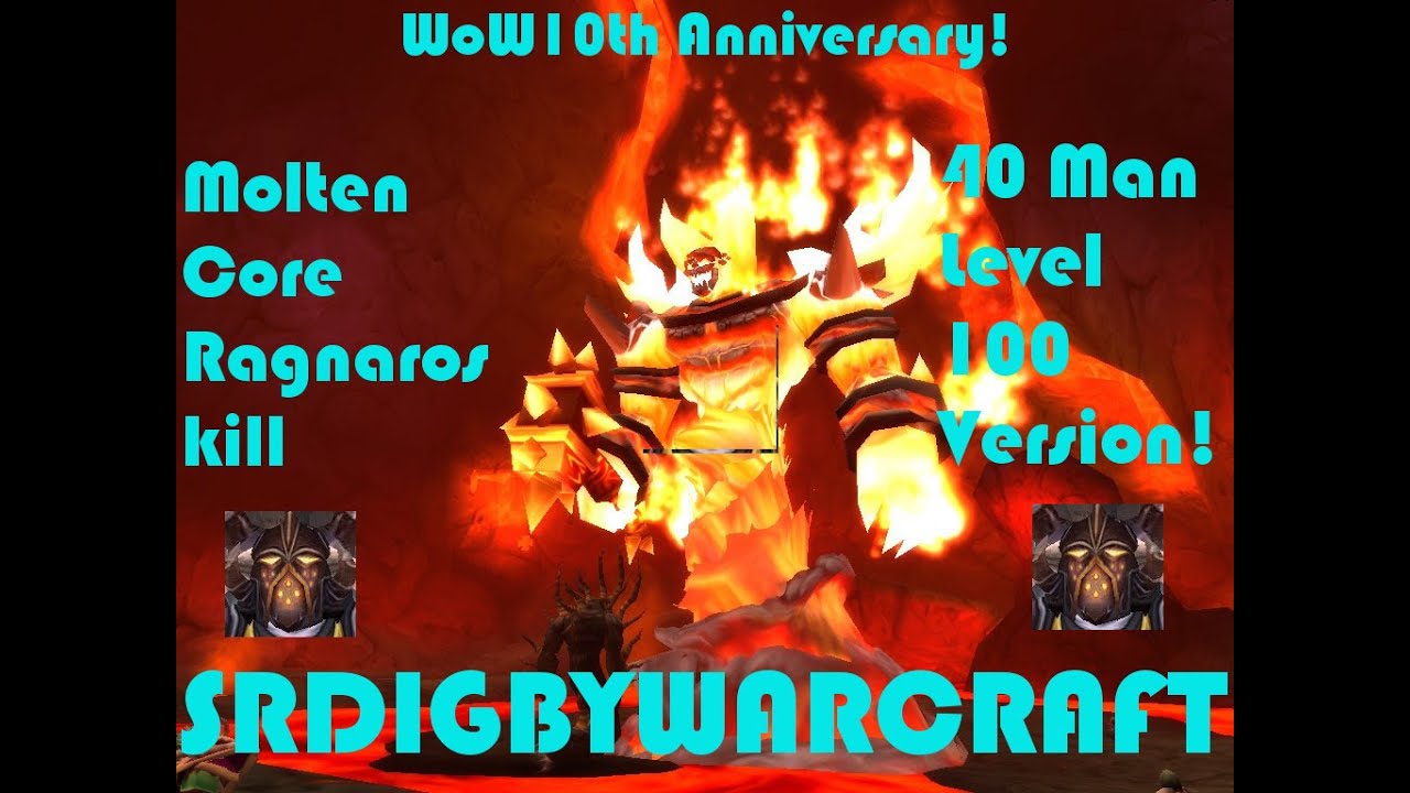 Ragnaros fight WoW's 10th anniversary! - YouTube