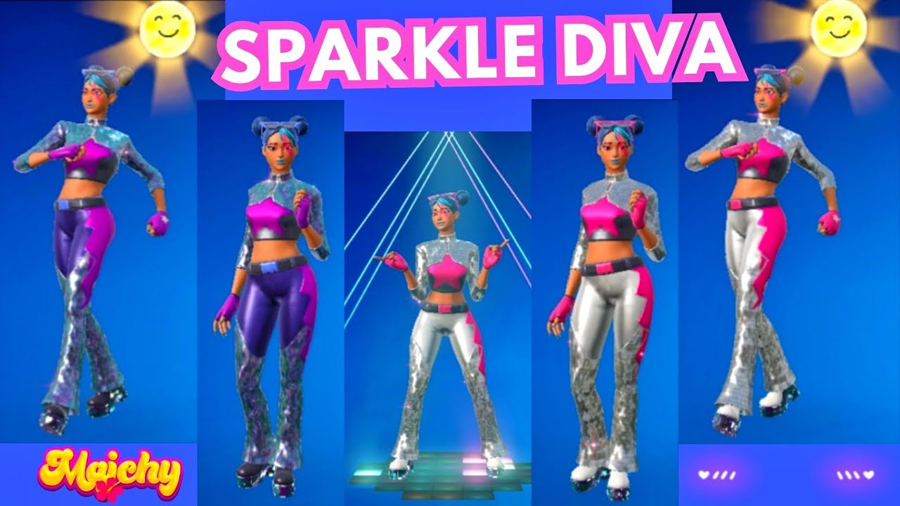 🔴 Using The *New* OG Pass Skin SPARKLE DIVA In Fortnite Zero Build ...
