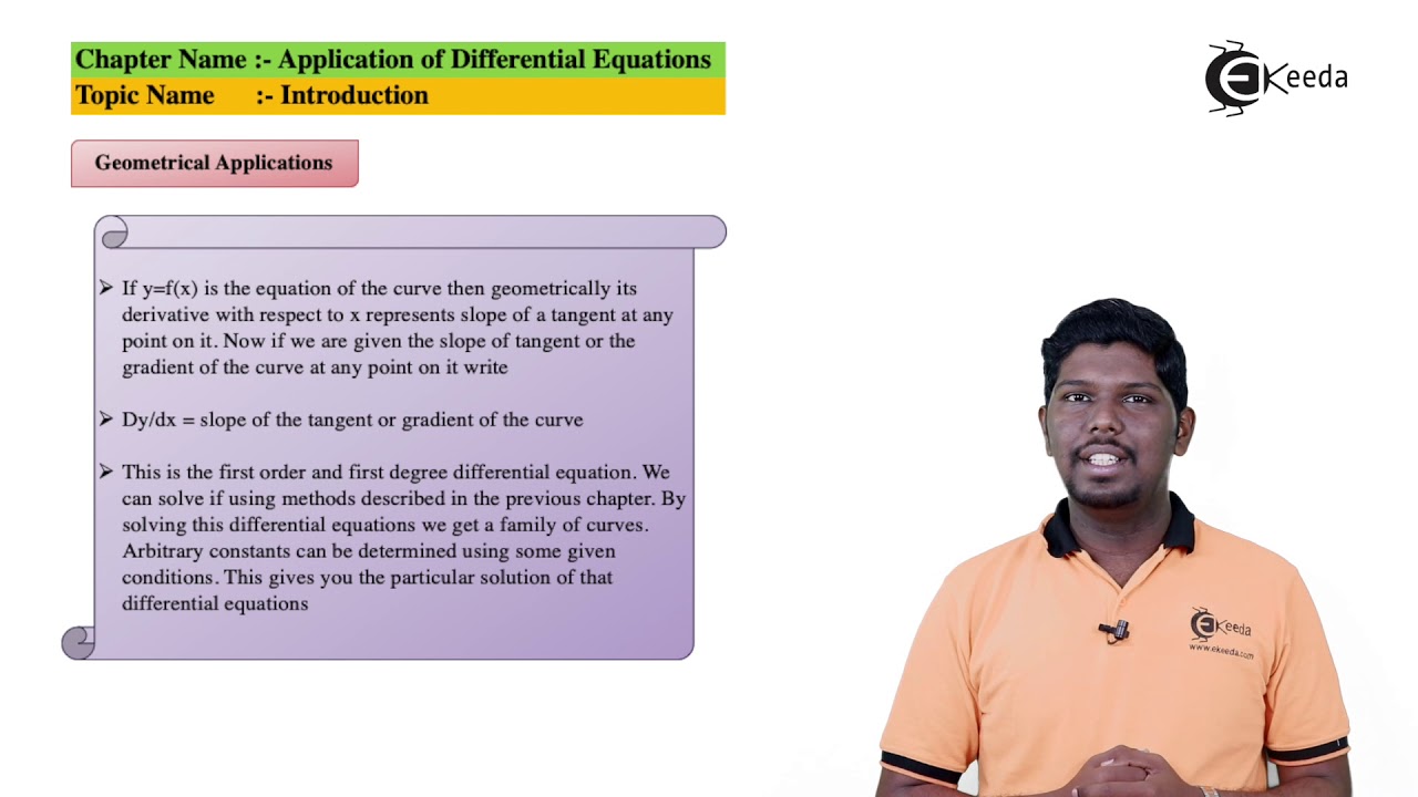 Introduction to Application of Differential Equation - Applications of ...