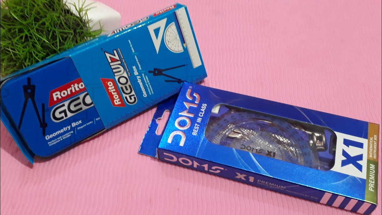 Geometry box Compass|📚 Mathematical Drawing instrument|Doms X1 And ...