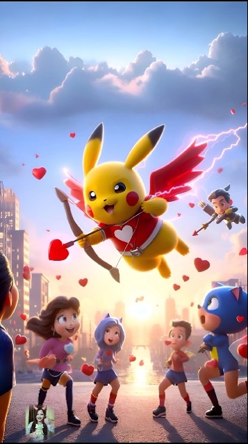 Evolution of pikachu:"Pikachu Delivering Love Letters"in Velentine day ...