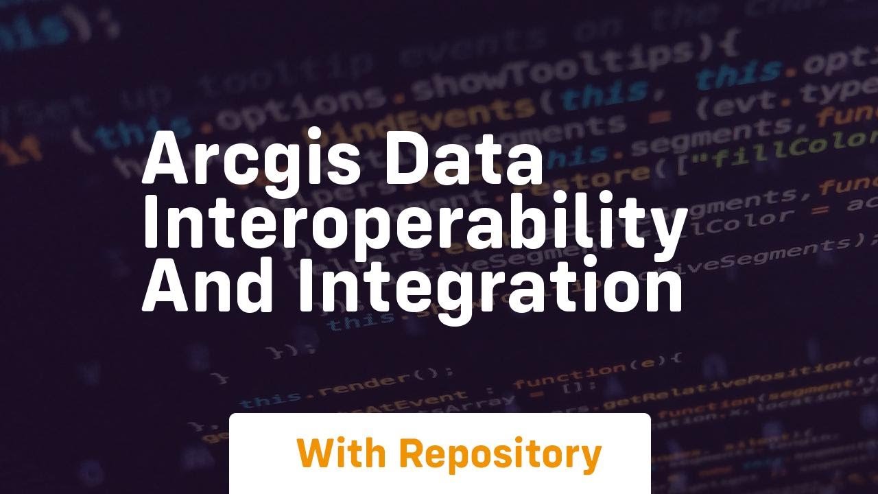 Arcgis data interoperability and integration - YouTube