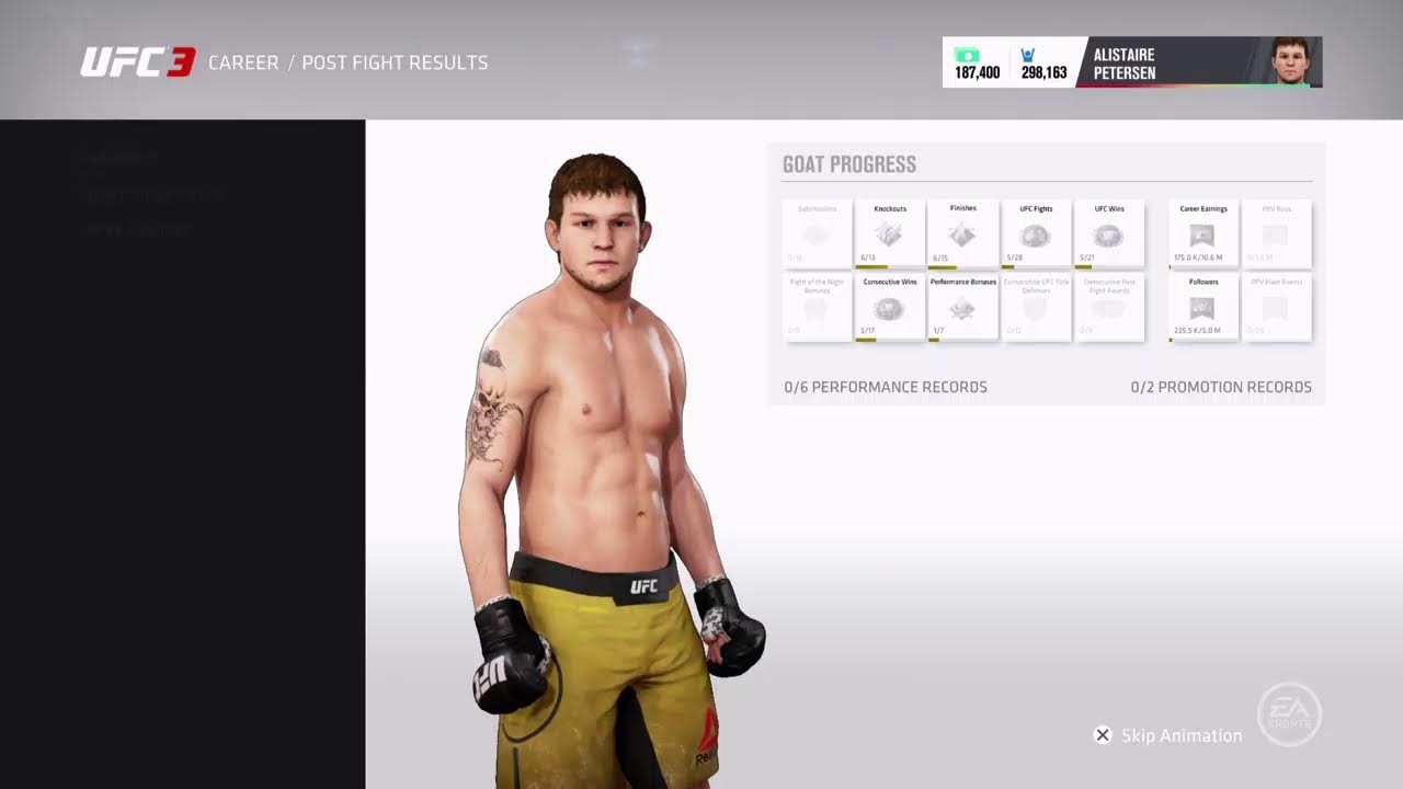 UFC 3 light heavyweight fightnight let's play - YouTube