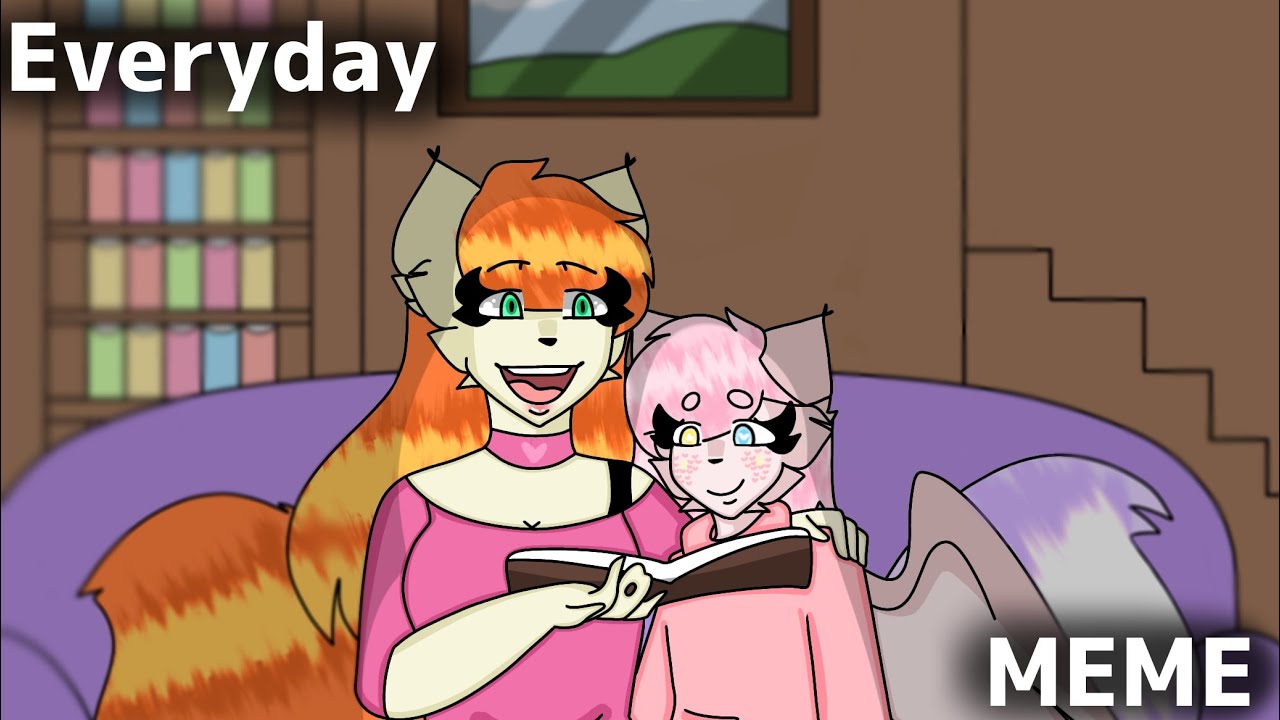 Everyday meme (flipaclip + ibis paint) Mitty backstory (Mitty doll ...