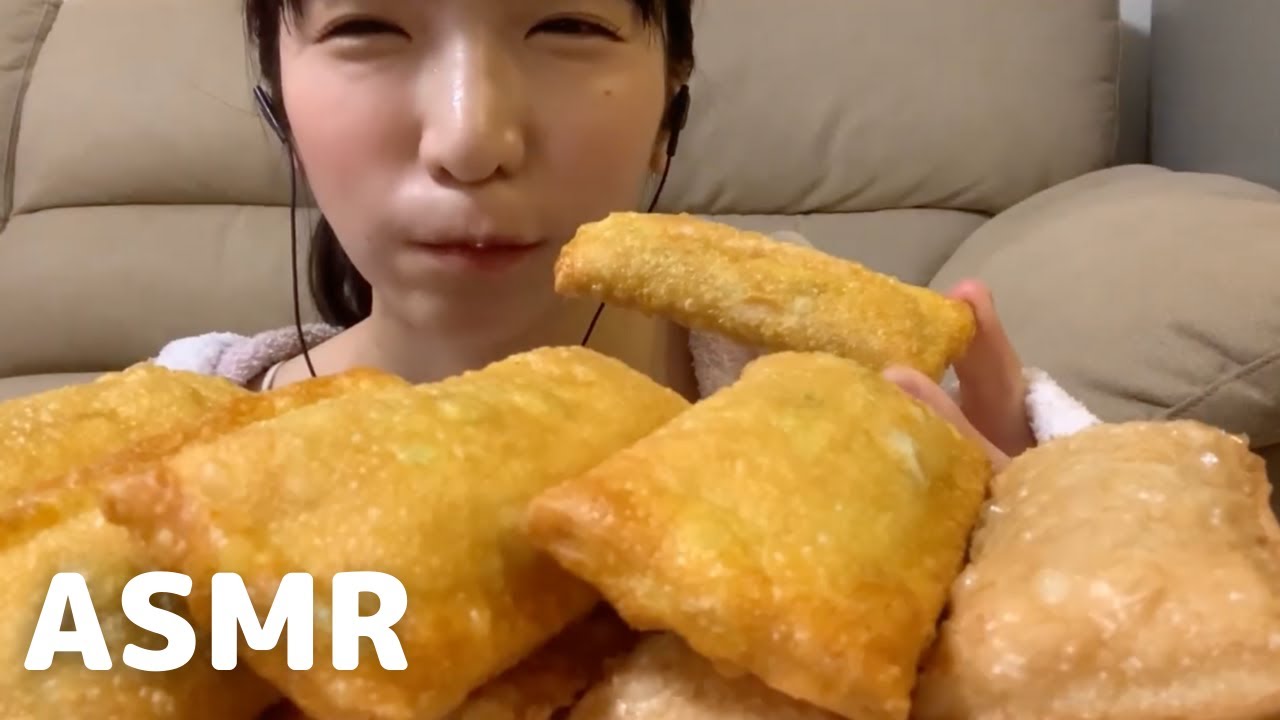 ASMR eating Tsukimi Pie of McDonald s No Talking - Japanese Idol big ...