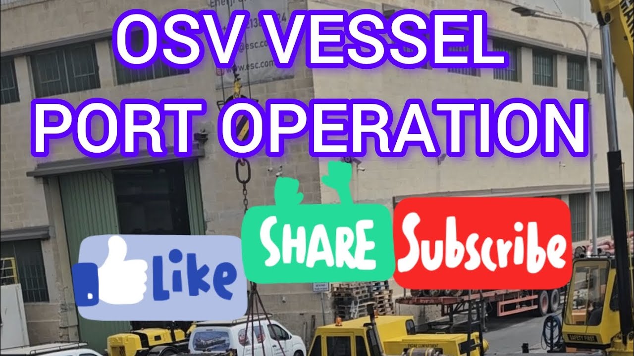 OSV SUPPLY VESSEL AT PORT OPERATION @G.Agad-io2dc - YouTube