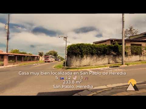 Casa muy bien localizada en San Pablo de Heredia - YouTube
