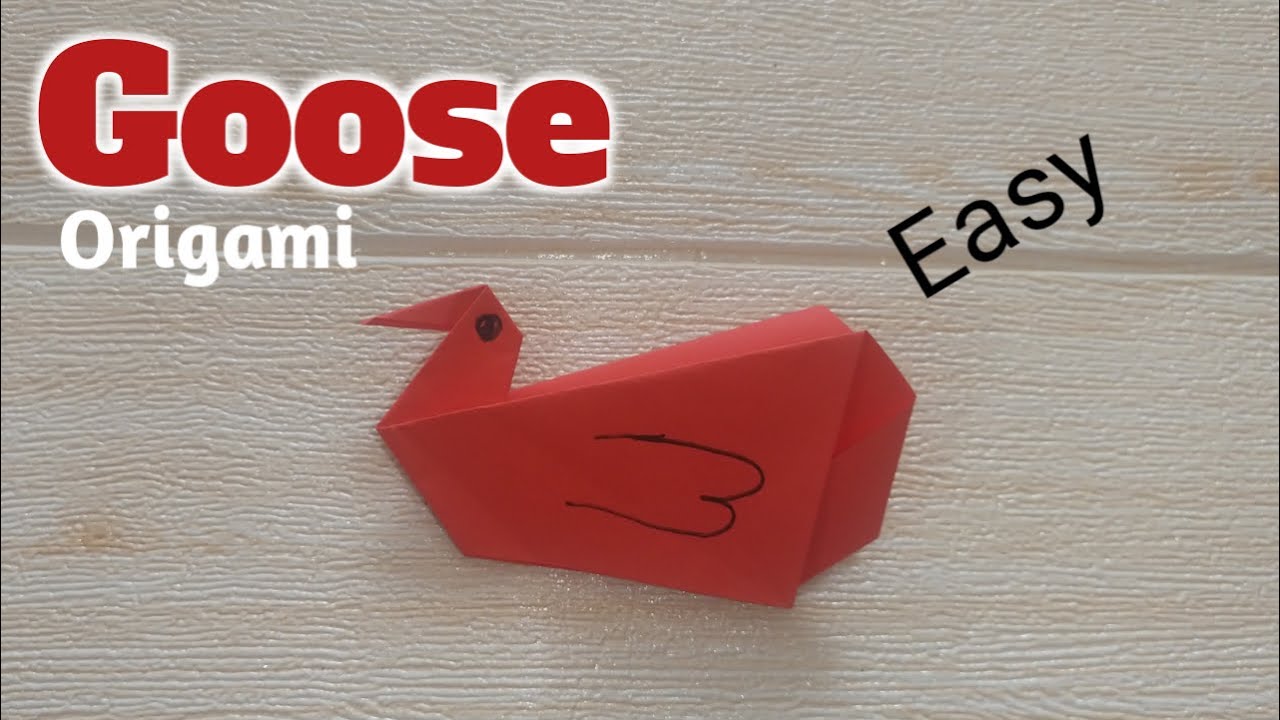 How to Make an Origami Goose Paper Easily| Animal Origami#origamipaper ...