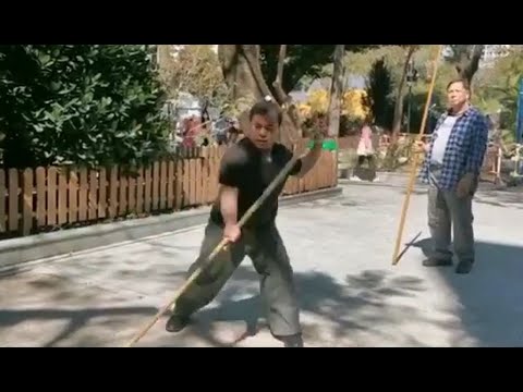 Hung Sing Choy Lee Fut 18 Spear / Staff (Bastón de 18 Estocadas) Performed by Master Teddy Lai ...