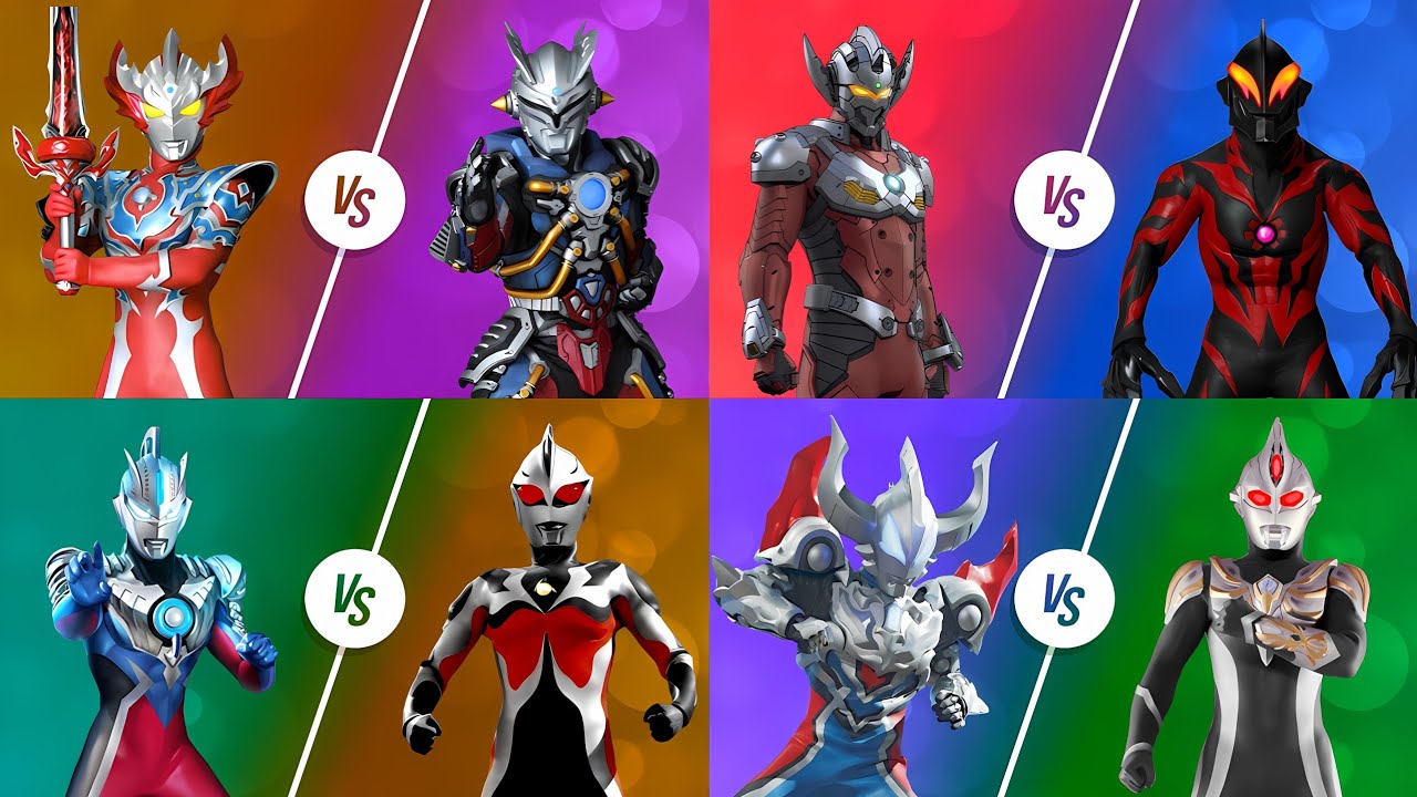 Ultraman Taiga Tri Strium Vs Ultroid Zero Taro Vs Belial Orb Vs Evil ...