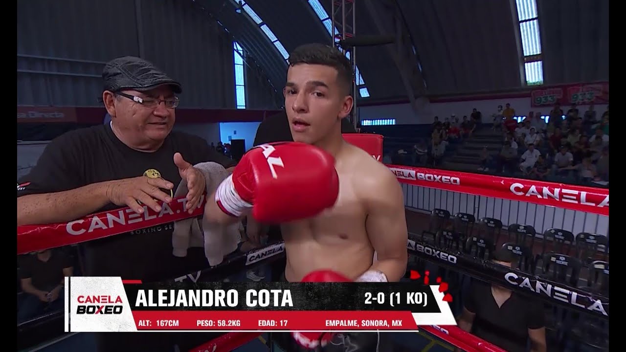 Alejandro Cota takes on Luis Nides for Canela Boxeo - YouTube
