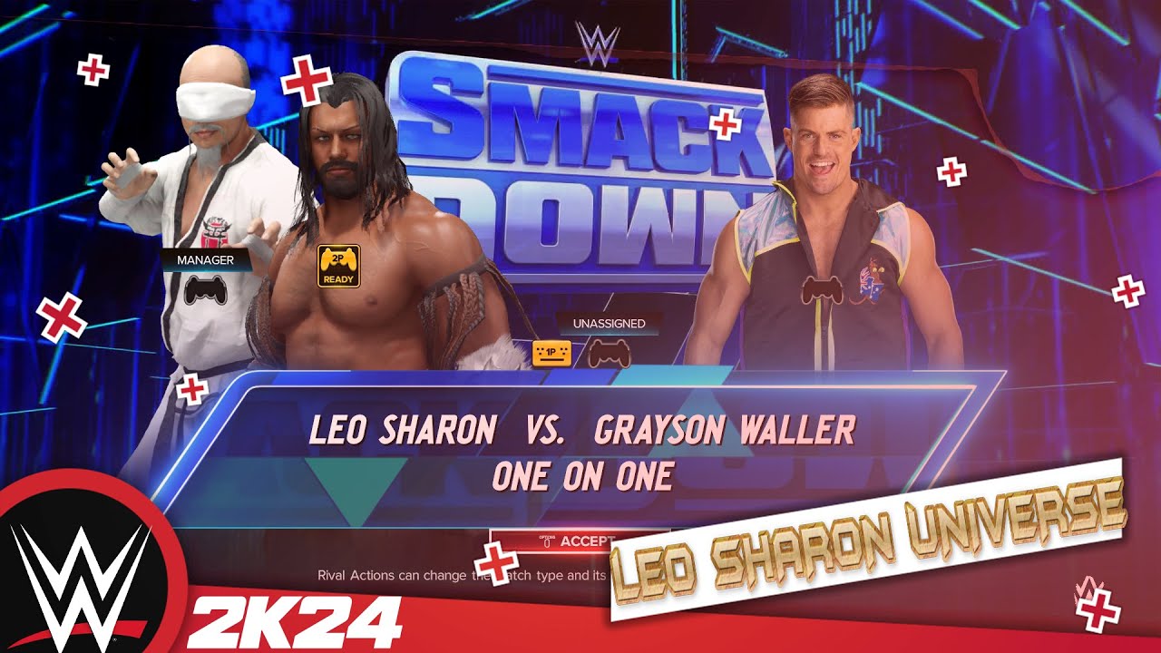 WWE Universe Week 60 - #smackdown - Leo Sharon VS Grayson Waller - YouTube