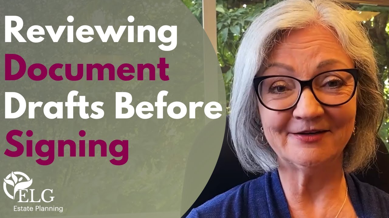 Reviewing Document Drafts Before Signing - YouTube