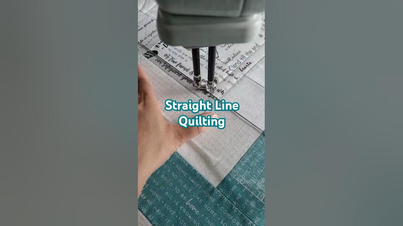 Watch How I Straight Line Quilt a Modern Chevron Quilt - YouTube