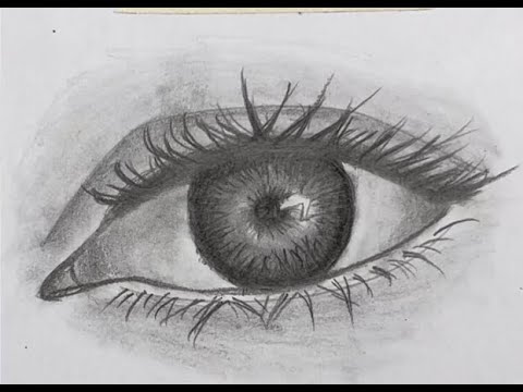 Eye Drawing and Shading - YouTube