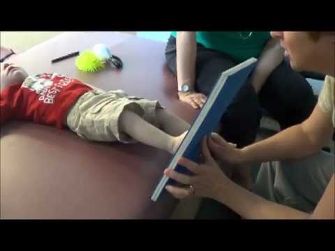Bringing the Floor to a Toddlers Foot on a Child with Special Needs