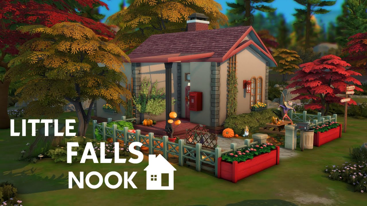 Little Falls Nook | The Sims 4: Copperdale Speed Build (No CC) - YouTube