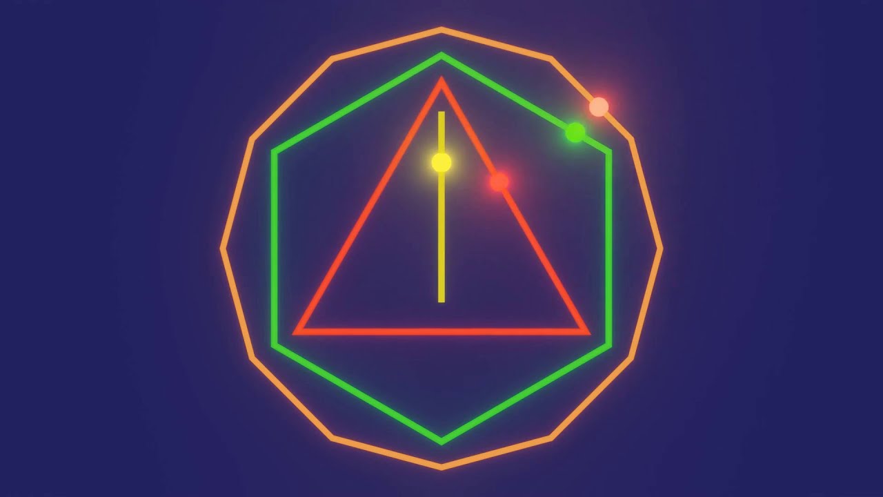 Polyrhythms Visualization 2:3:6:12 || Best Animated Polyrhythms || #107 ...