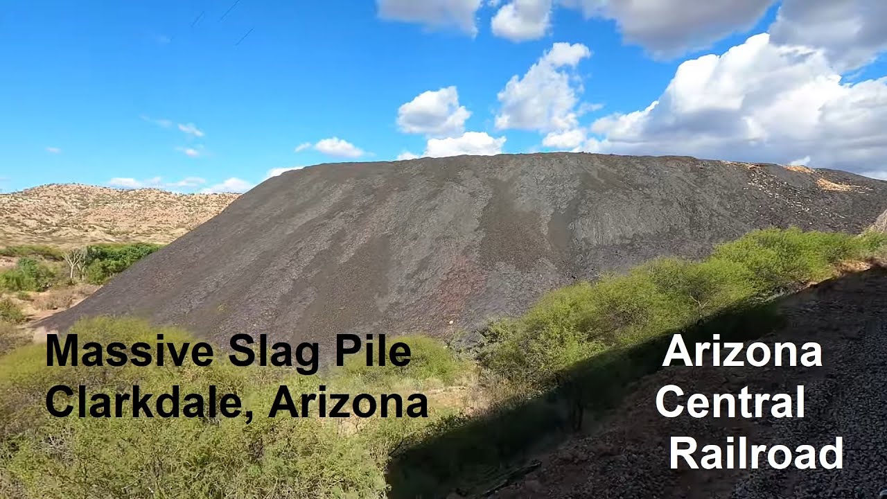 Massive Slag Pile Next to Arizona Central Railroad / Verde Canyon ...