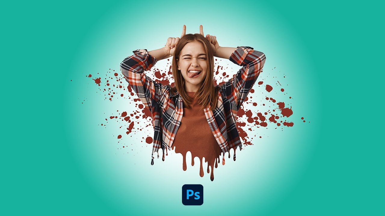 Creative Dripping Effect and Splatter Effect | Photoshop Tutorial - YouTube