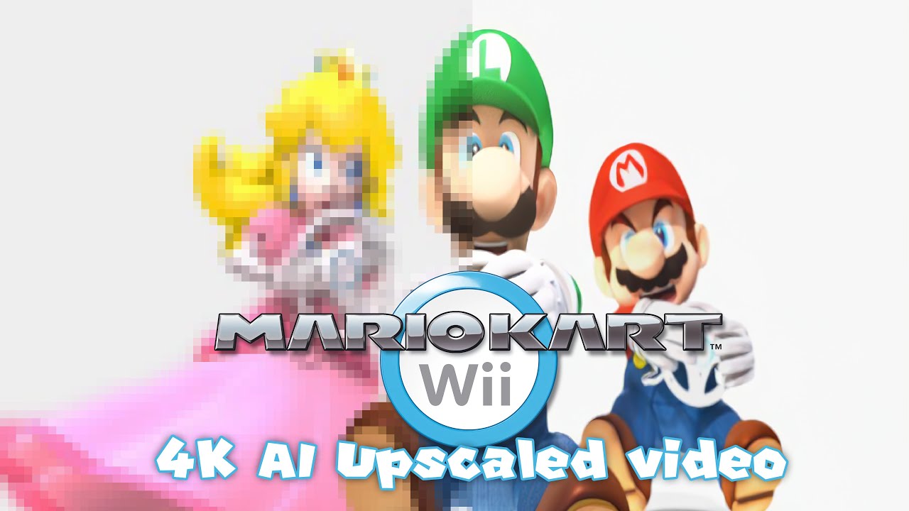 Mario Kart Wii title video AI upscaled to 4K - YouTube