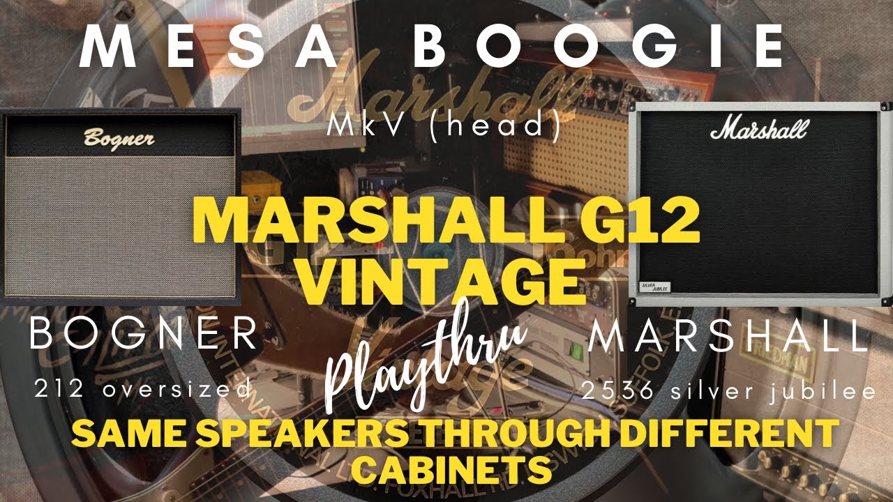 Mesa mk V [ Marshall G12 Vintage speakers UK [ Bogner 212 OS & Marshall ...