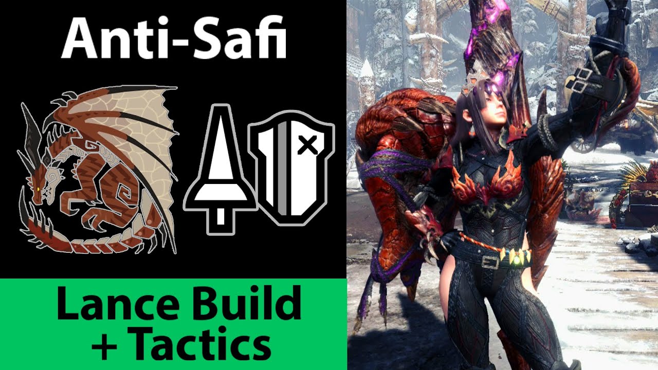 Anti-Safi'Jiiva Lance Build + Hunt - MHW Iceborne (full commentary ...