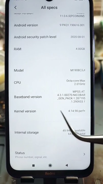 what is kernel version in Android phones#software#kernal#version ...