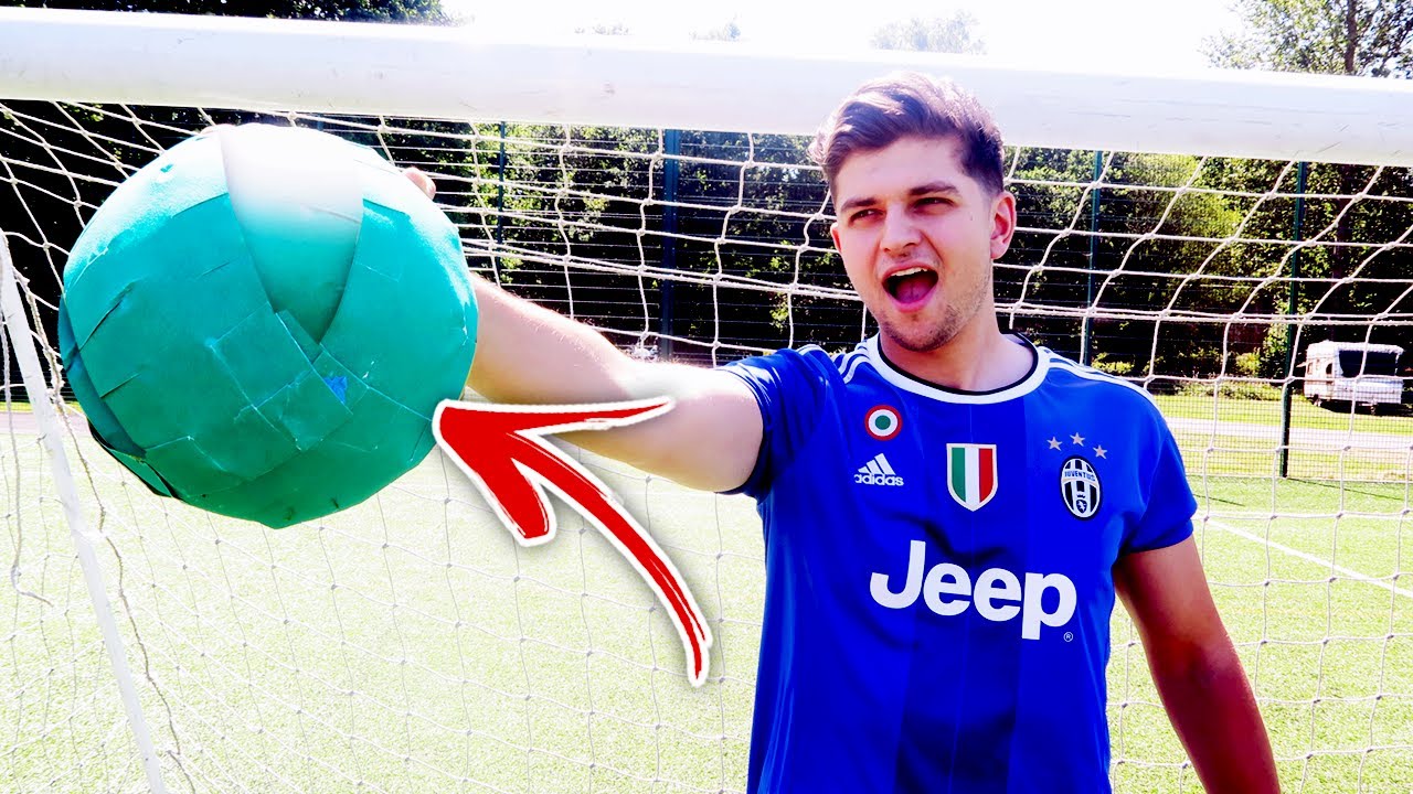 GRIPPIEST FOOTBALL EVER!! (SAND PAPER BALL) - YouTube